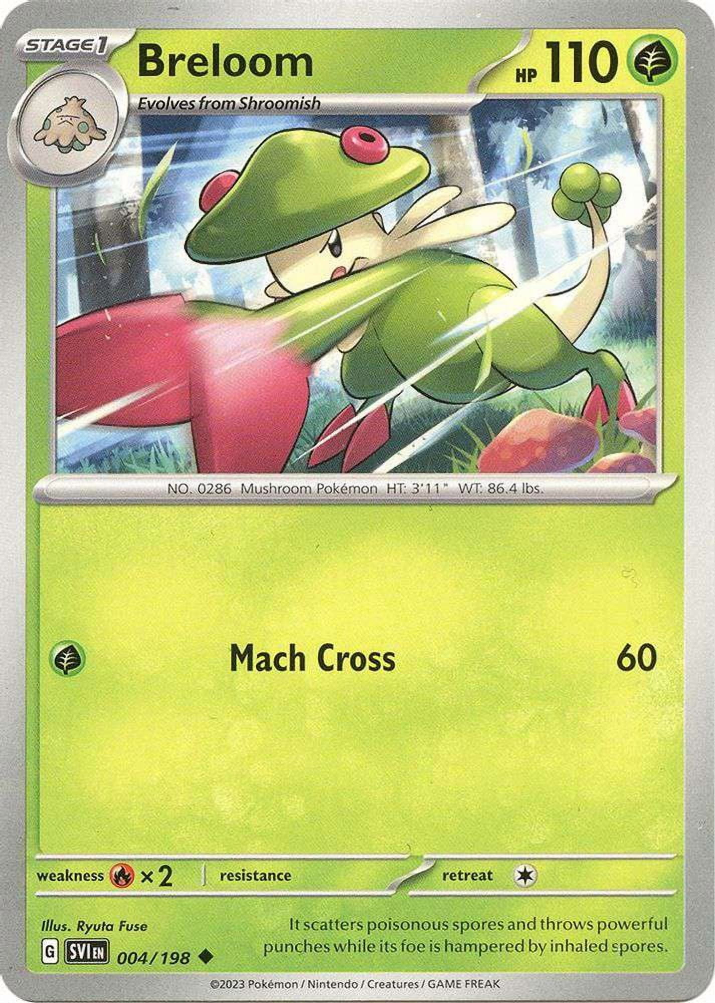 Pokemon Scarlet & Violet Base Set Uncommon Breloom #4 - Walmart.com