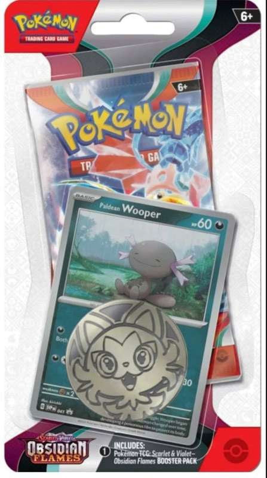 Pokemon Scarlet & Violet Base Set Wooper Checklane BLISTER Pack ...