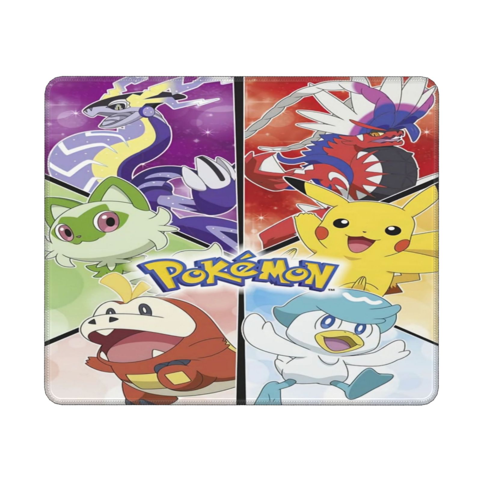 Pokemon-- (Scarlet & Violet - Character Montage) Mouse Pad,Kawaii Anime ...