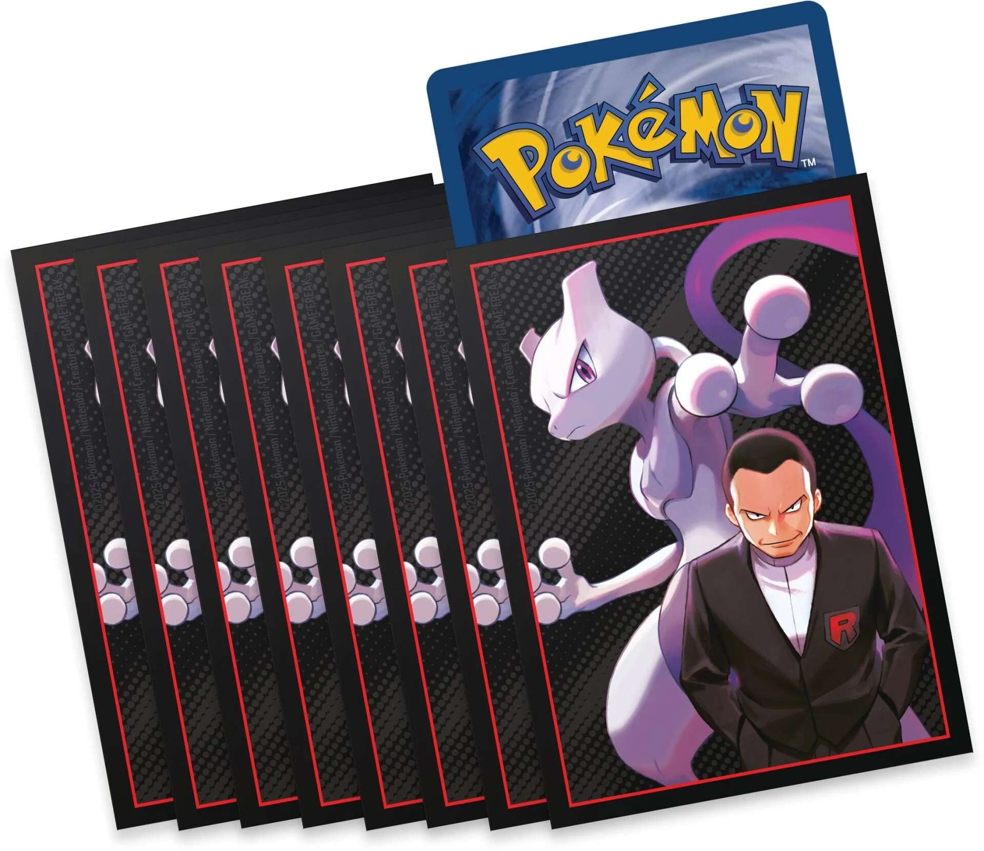 Pokemon Scarlet & Violet Destined Rivals Giovanni & Mewtwo Card Sleeves ...