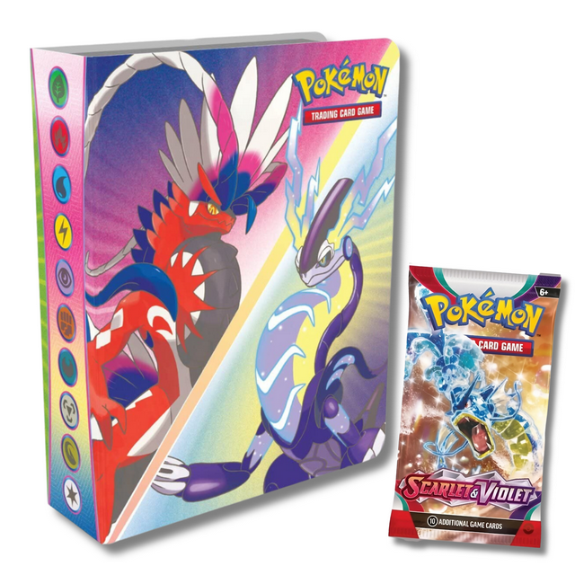Pokemon Scarlet & Violet Mini Portfolio + 1 Booster Pack - Walmart.com