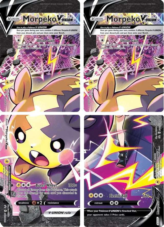 Pokemon Scarlet & Violet Morpeko V-Union Set of 4 Single Cards ...
