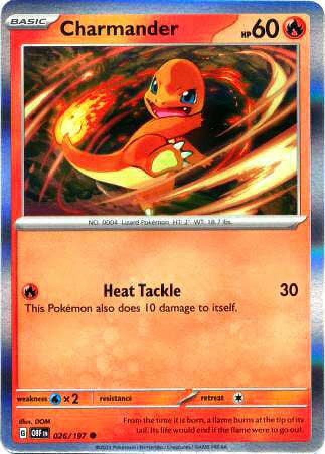 Pokemon Scarlet & Violet Obsidian Flames Promo Holo Charmander #026 ...
