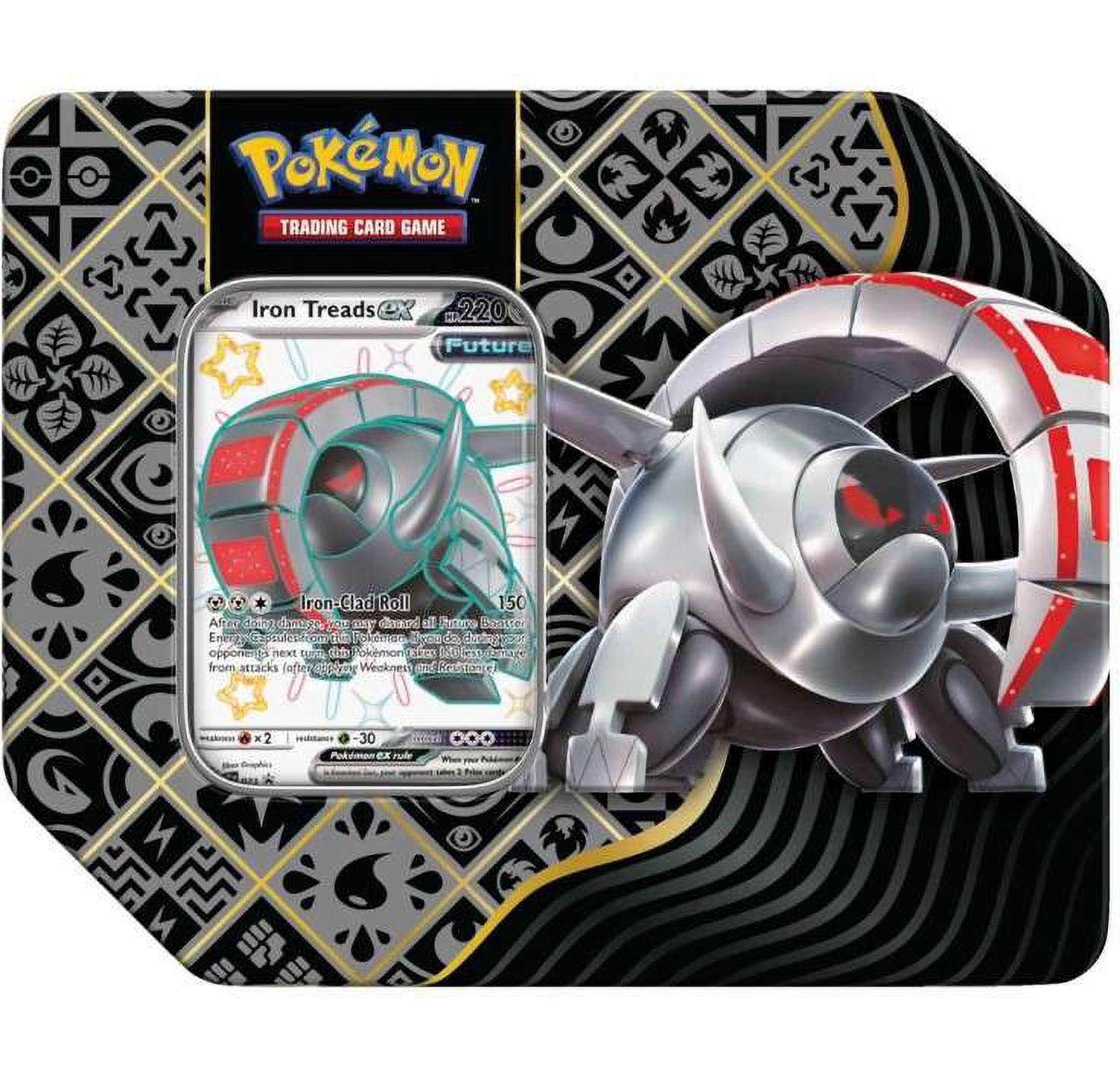 Pokemon Scarlet & Violet Paldean Fates Iron Treads ex Tin Set (5 ...