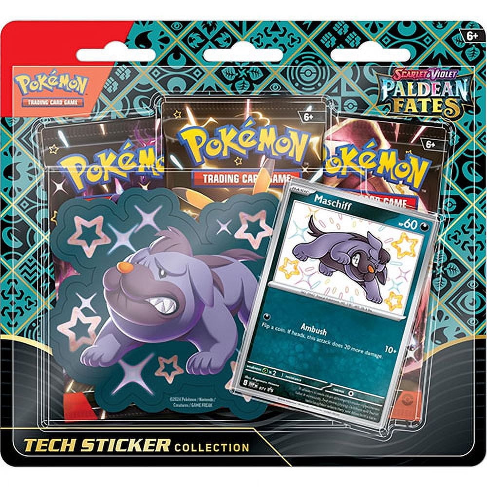 Pokemon Scarlet & Violet Paldean Fates - SHINY MASCHIFF TECH STICKER ...