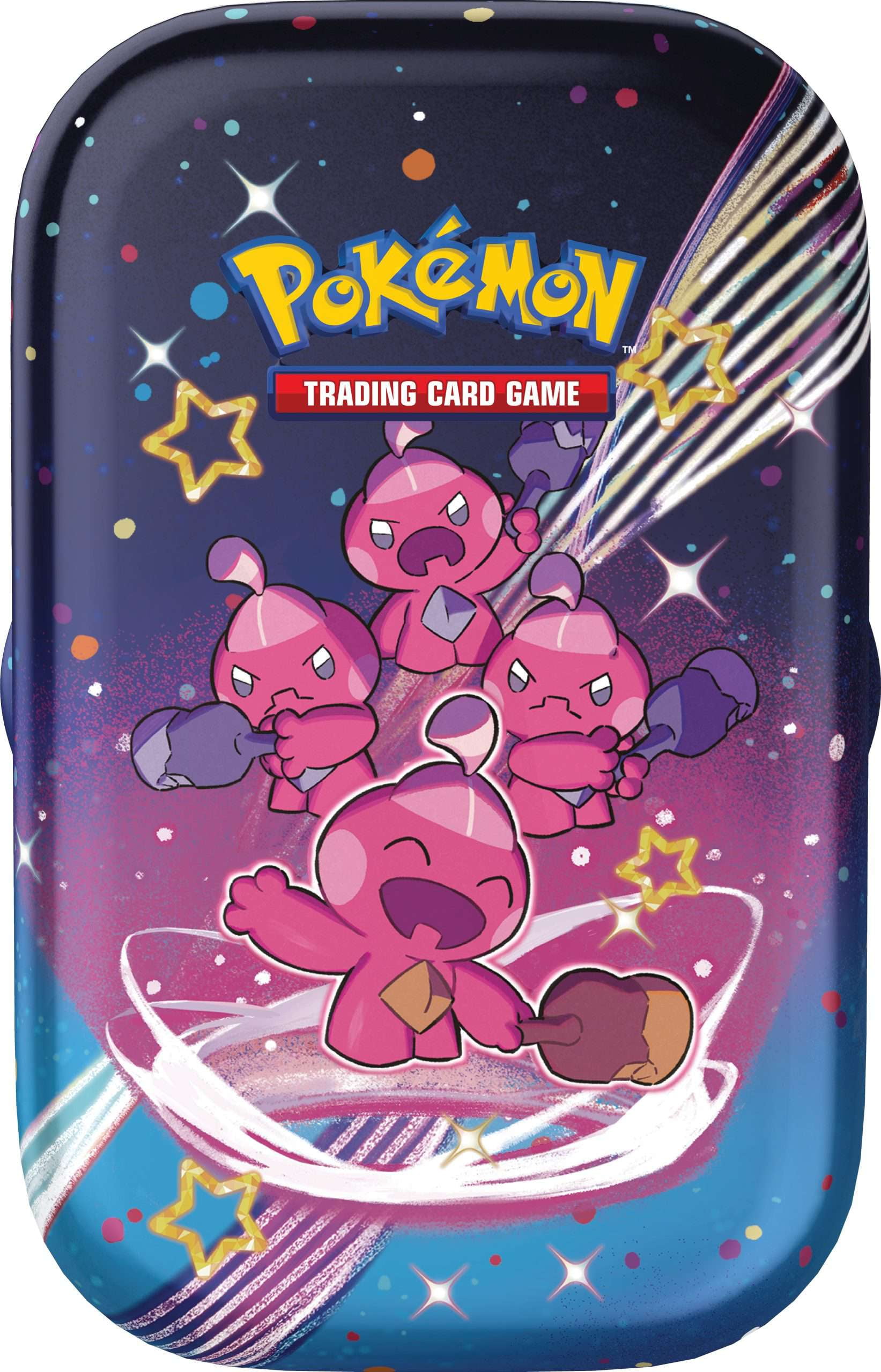 Pokemon Scarlet & Violet Paldean Fates Tinkatink Mini Tin (2 Booster ...