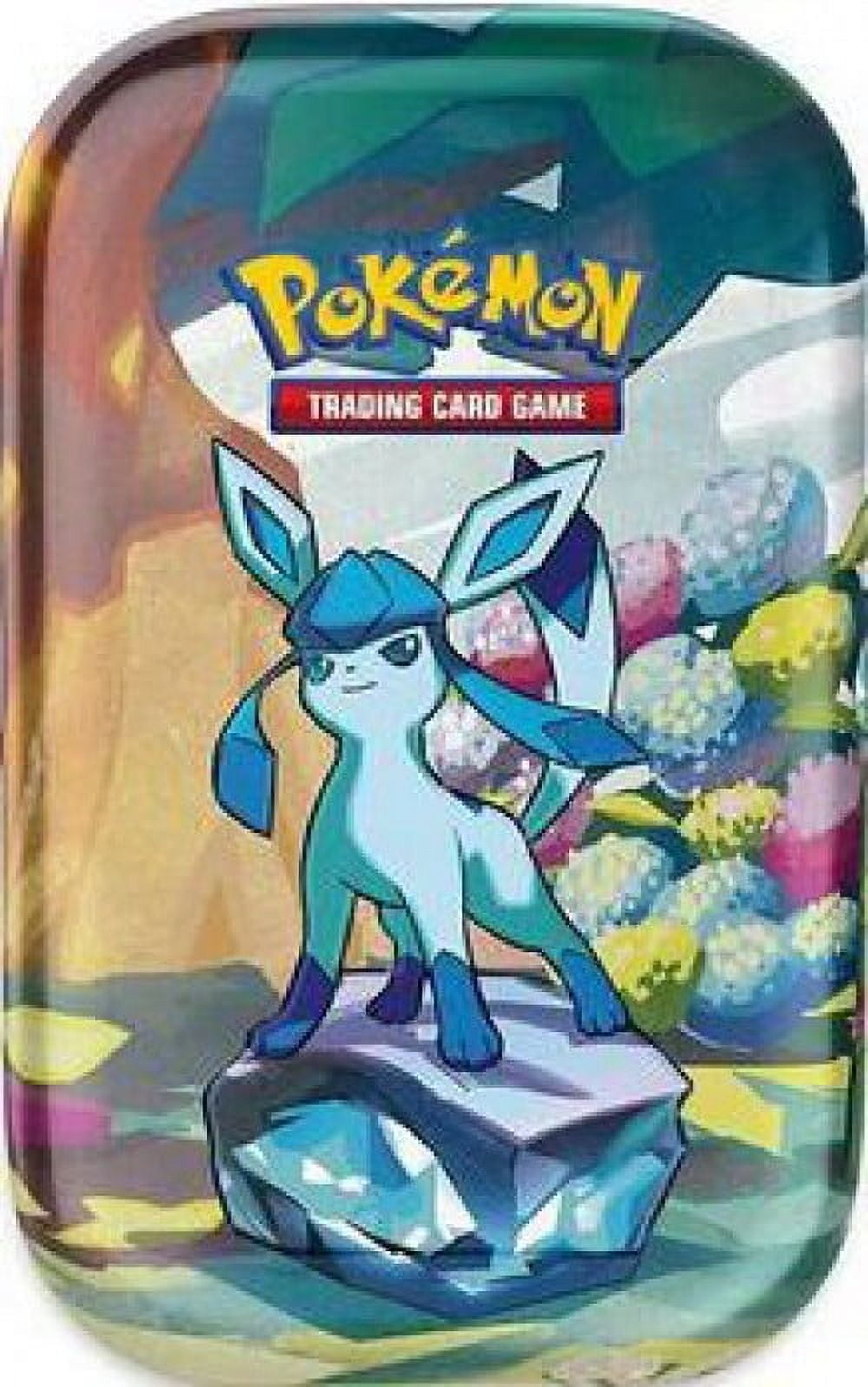 Pokemon Scarlet & Violet Prismatic Evolutions Glaceon Mini Tin (2 ...