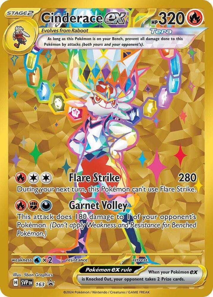 Pokemon Scarlet & Violet Promo Cinderace ex SVP163 - Walmart.com