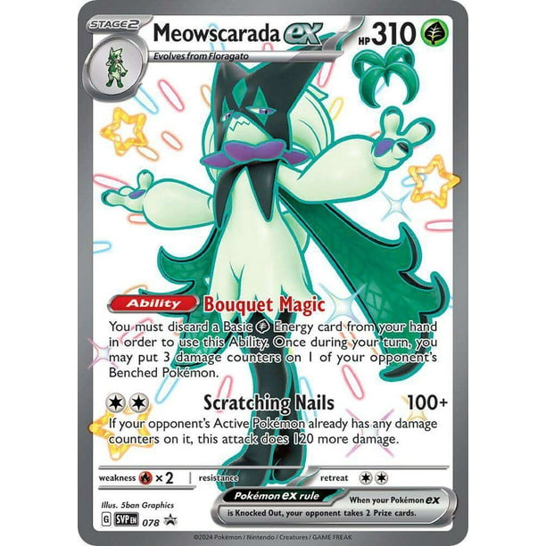 Pokemon Scarlet & Violet Promo Meowscarada ex SVP078 (Oversized ...