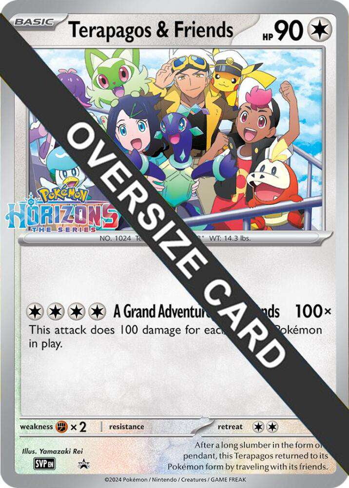 Pokemon Scarlet & Violet Promo Terapagos & Friends (Oversized ...