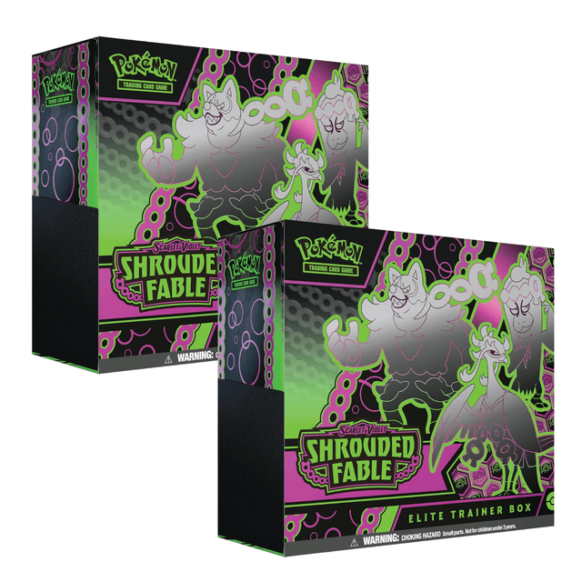Pokemon Scarlet & Violet Shrouded Fable Elite Trainer Box (2-Pack ...