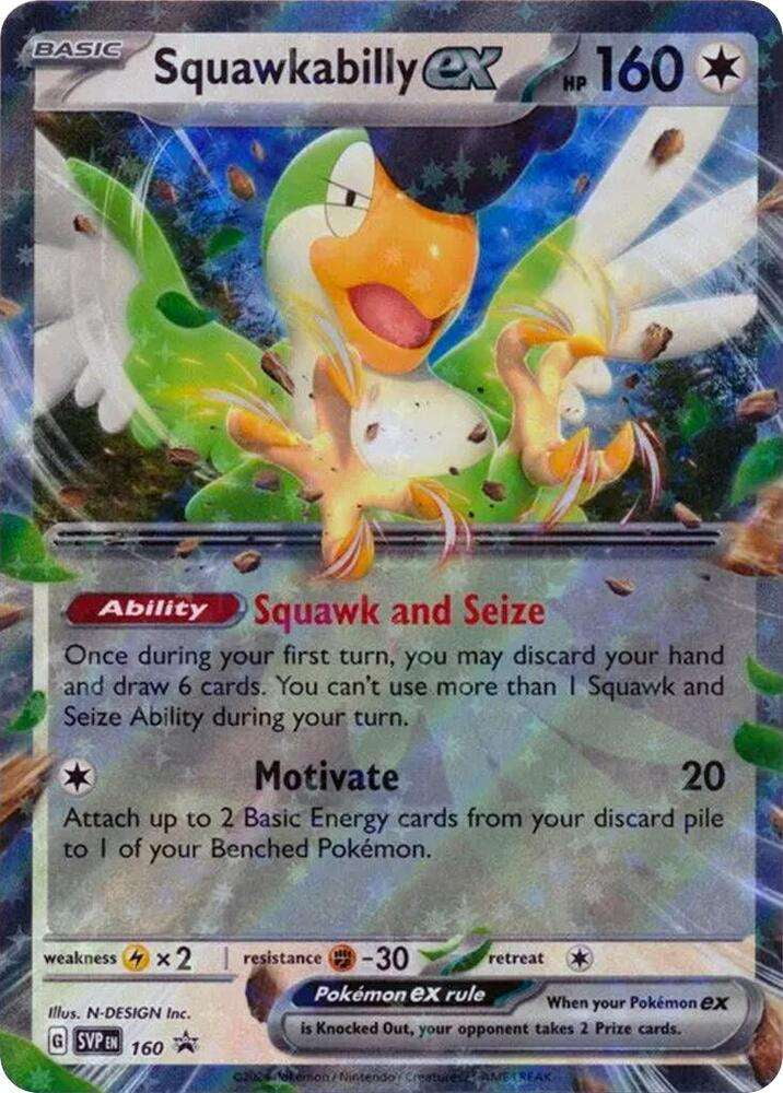 Pokemon Scarlet & Violet Squawkabilly ex Promo Single Card - Walmart.com
