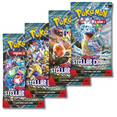 Pokemon Scarlet & Violet Stellar Crown Art Bundle (4 Booster Packs ...