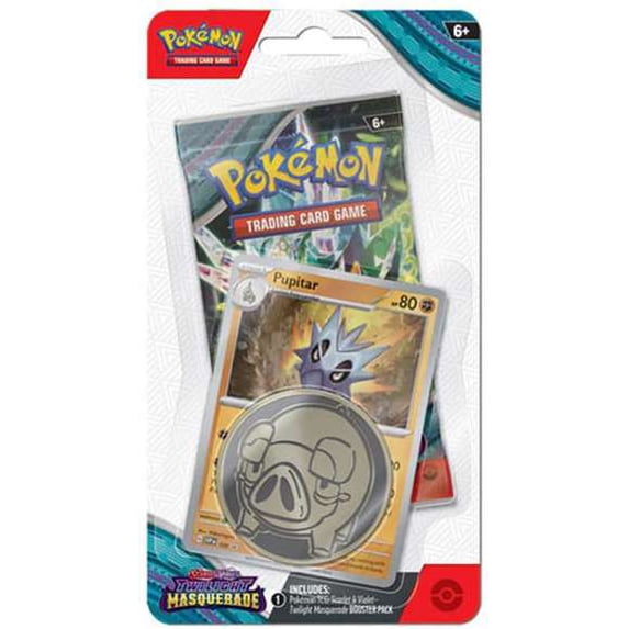 Pokemon Scarlet & Violet Surging Sparks Pupitar Checklane BLISTER Pack ...