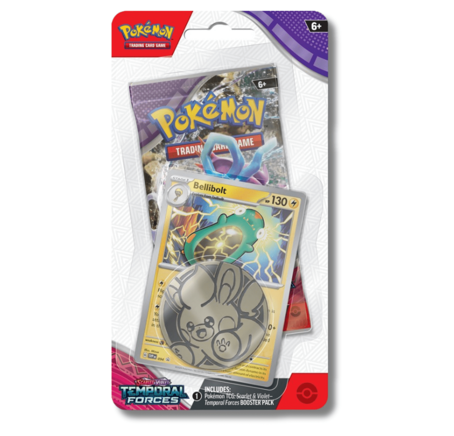 Pokemon Scarlet & Violet Temporal Forces Checklane Blister | Bellibolt ...