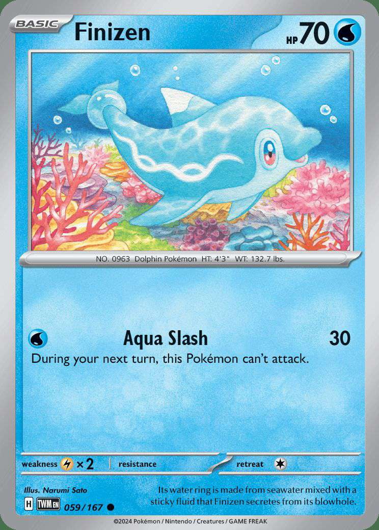 Pokemon Scarlet & Violet Twilight Masquerade Common Finizen #59 ...