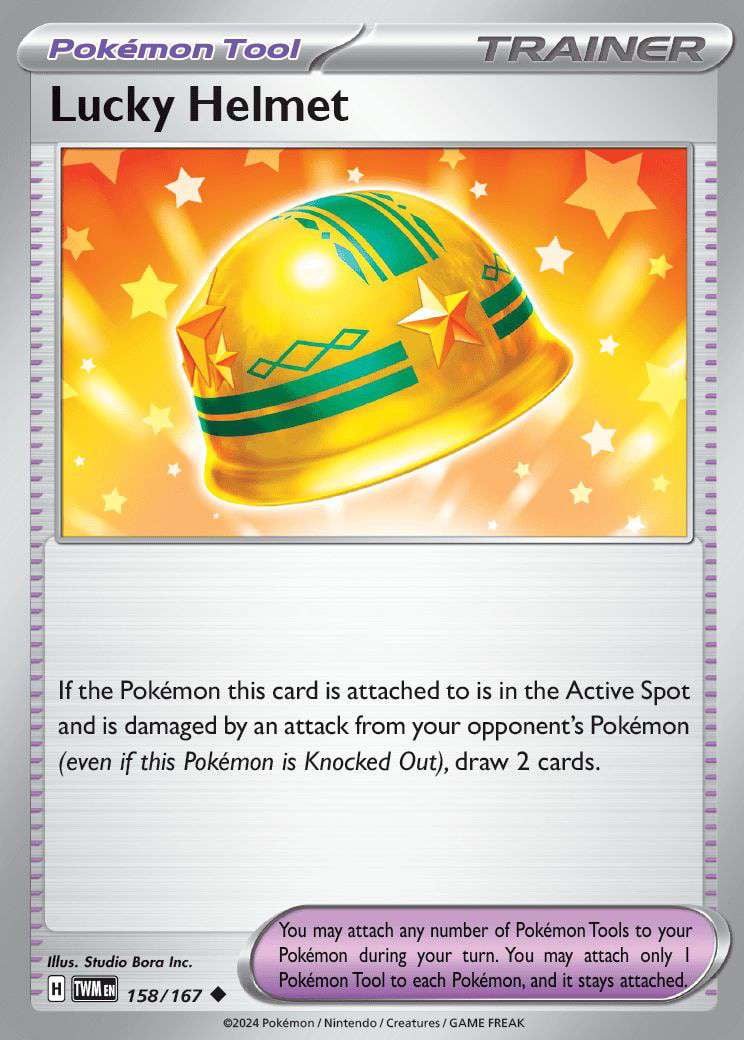 Pokemon Scarlet & Violet Twilight Masquerade Uncommon Lucky Helmet #158 ...