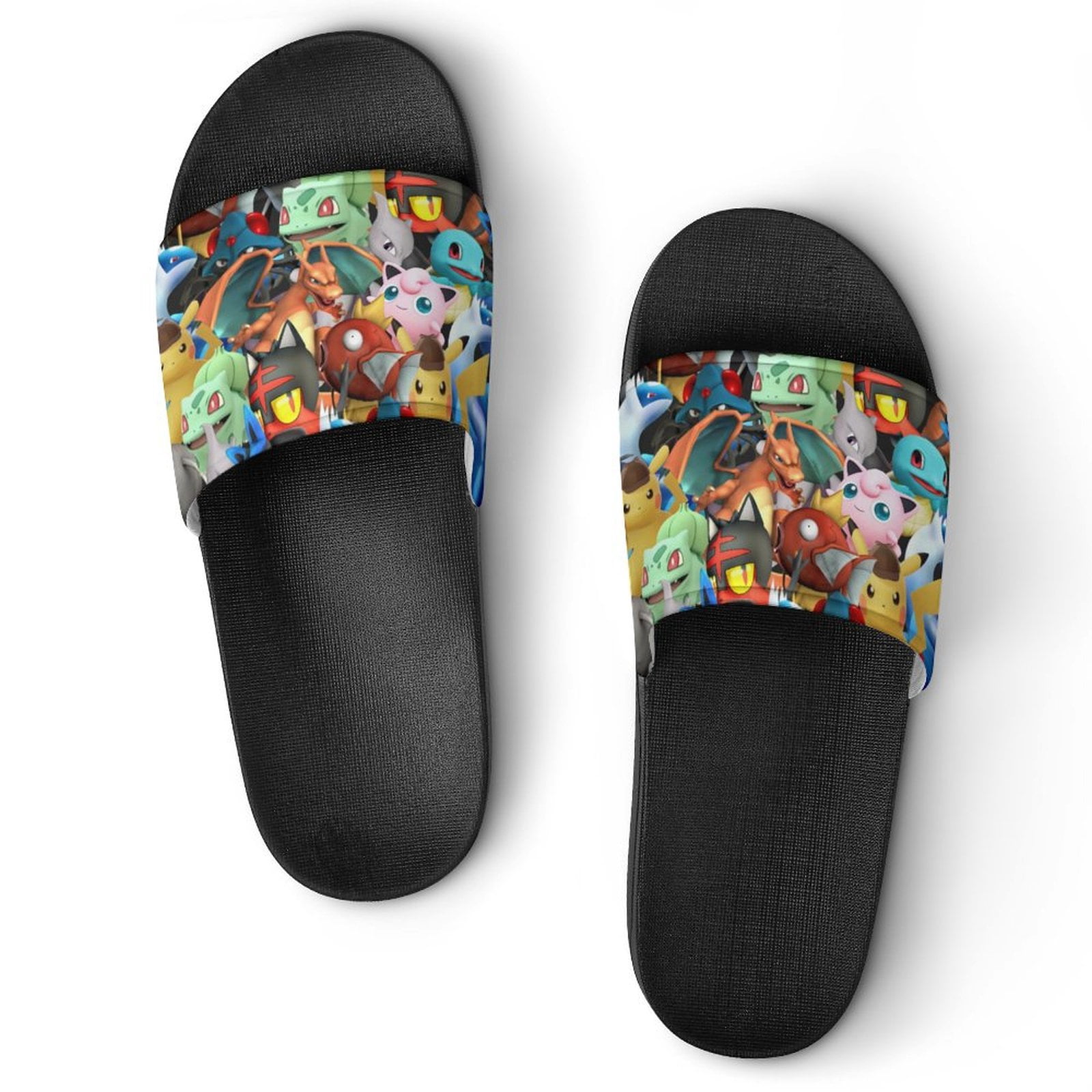 Pokemon Seamless Cartoon Beach Sandals for Men and Women,Summer Novelty ...