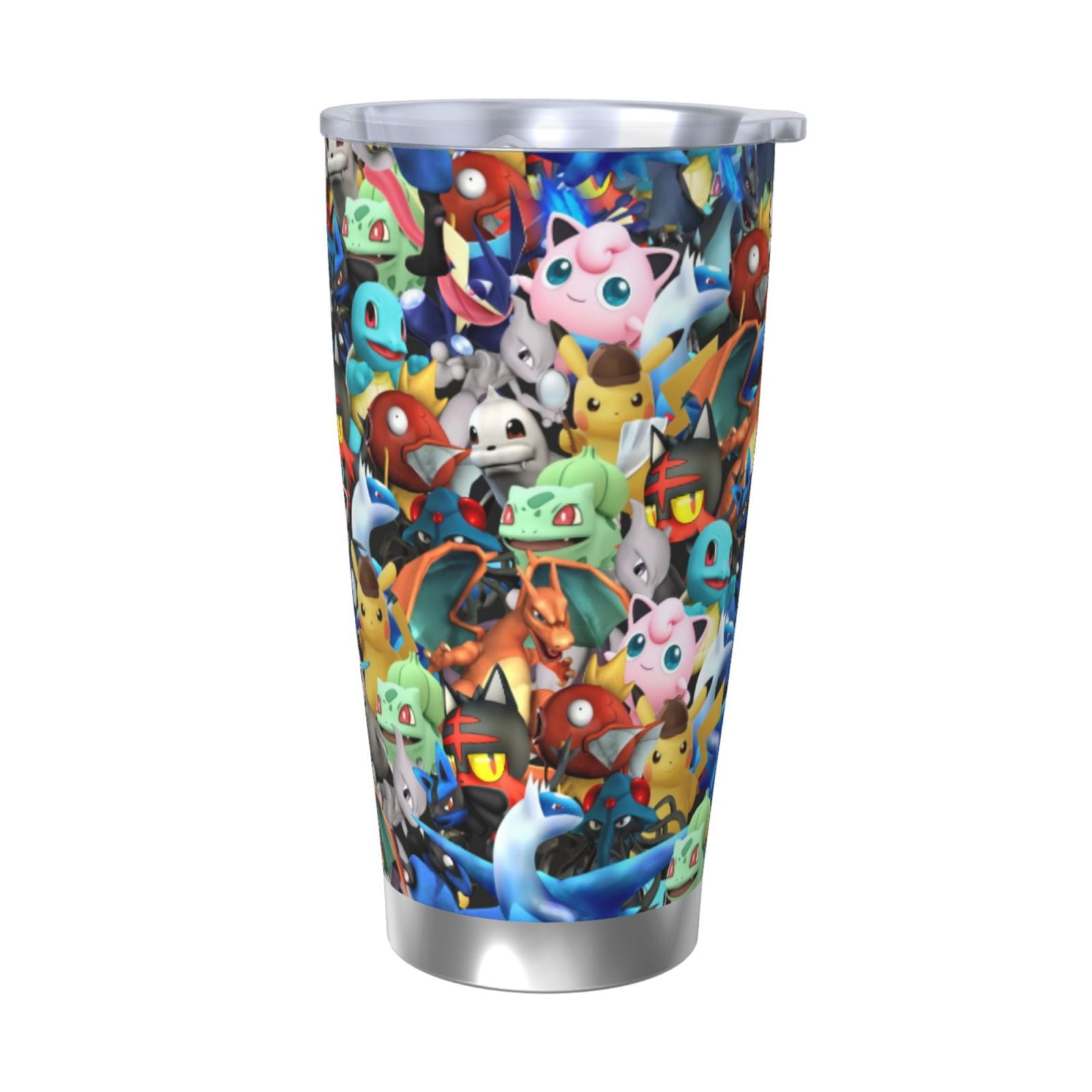 Pokemon Seamless Cartoon Water Bottle,Travel Coffee Mug,Tumbler with ...