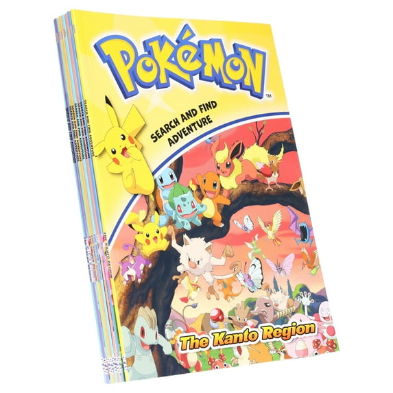 Pokemon Search and Find Adventure 8 Books Collection Set - Ages 4 ...