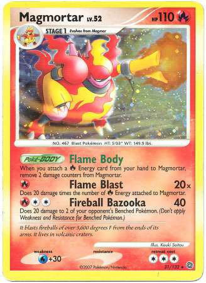 Pokemon Secret Wonders Holo Rare Rare Holo Magmortar #31 (Theme Deck ...