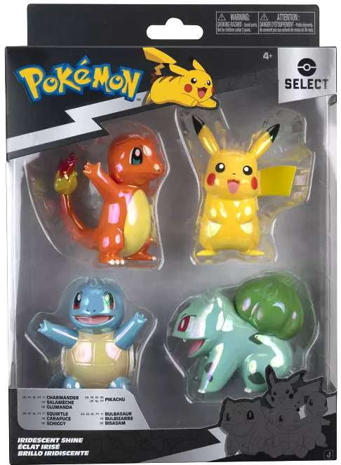 Pokemon Select Battle Action Figure 4 Bulbasaur Squirtle Charmander ...
