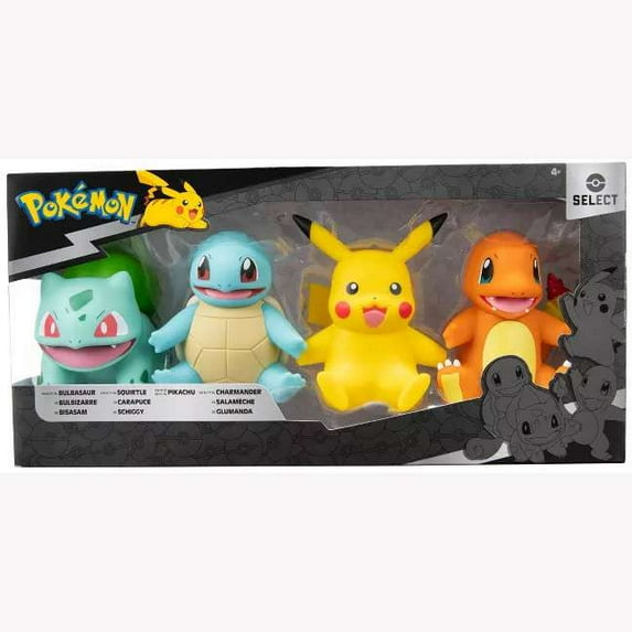 Pokémon Pikachu Charmander Bulbasaur Squirtle 4'' Action Figure Toy New With Tag - Walmart.com