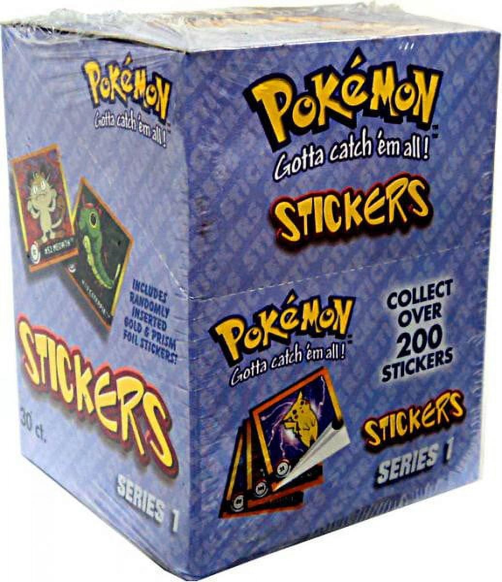 Pokemon Series 1 Sticker Box: 150 Collectable Prism and Gold Stickers ...