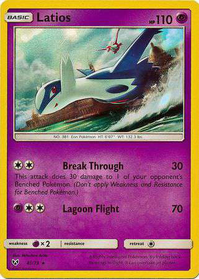 Pokemon Shining Legends Holo Rare Rare Holo Latios #41 - Walmart.com