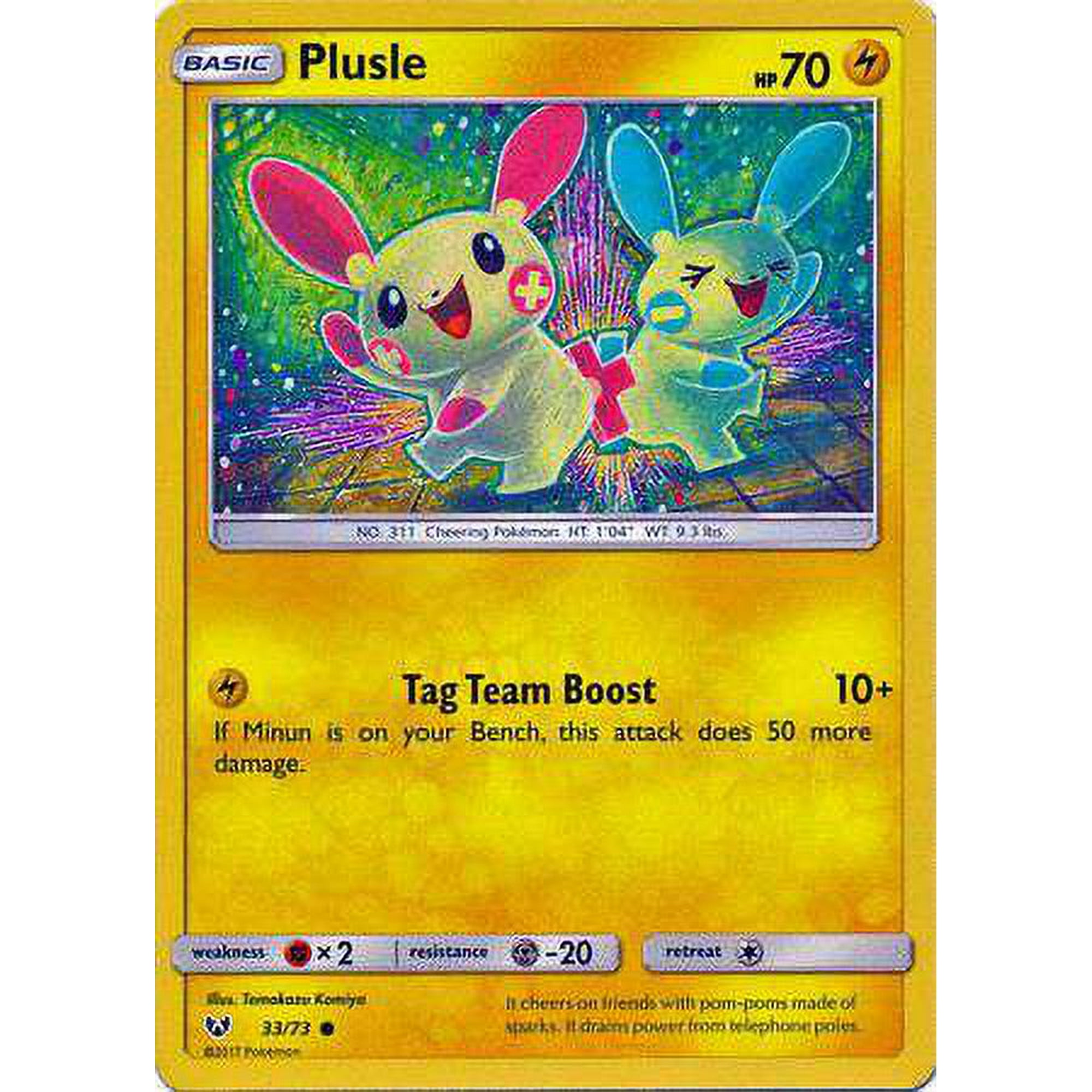Pokemon Plusle Card