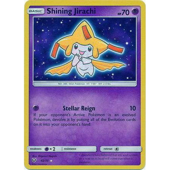 Pokemon Shining Legends Shining Jirachi #42 - Walmart.com
