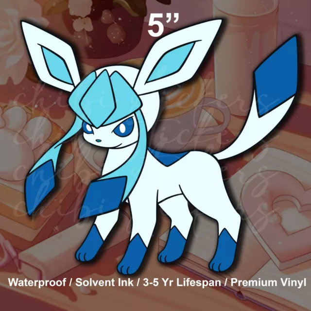 Pokemon Shiny Glaceon Espeon Pokemon Rare Pikachu Vinyl Sticker Decal ...