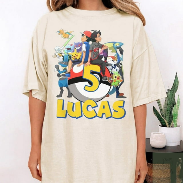 Pokemon Shirt Custom Pokemon Birthday Shirt Personalize Pikachu
