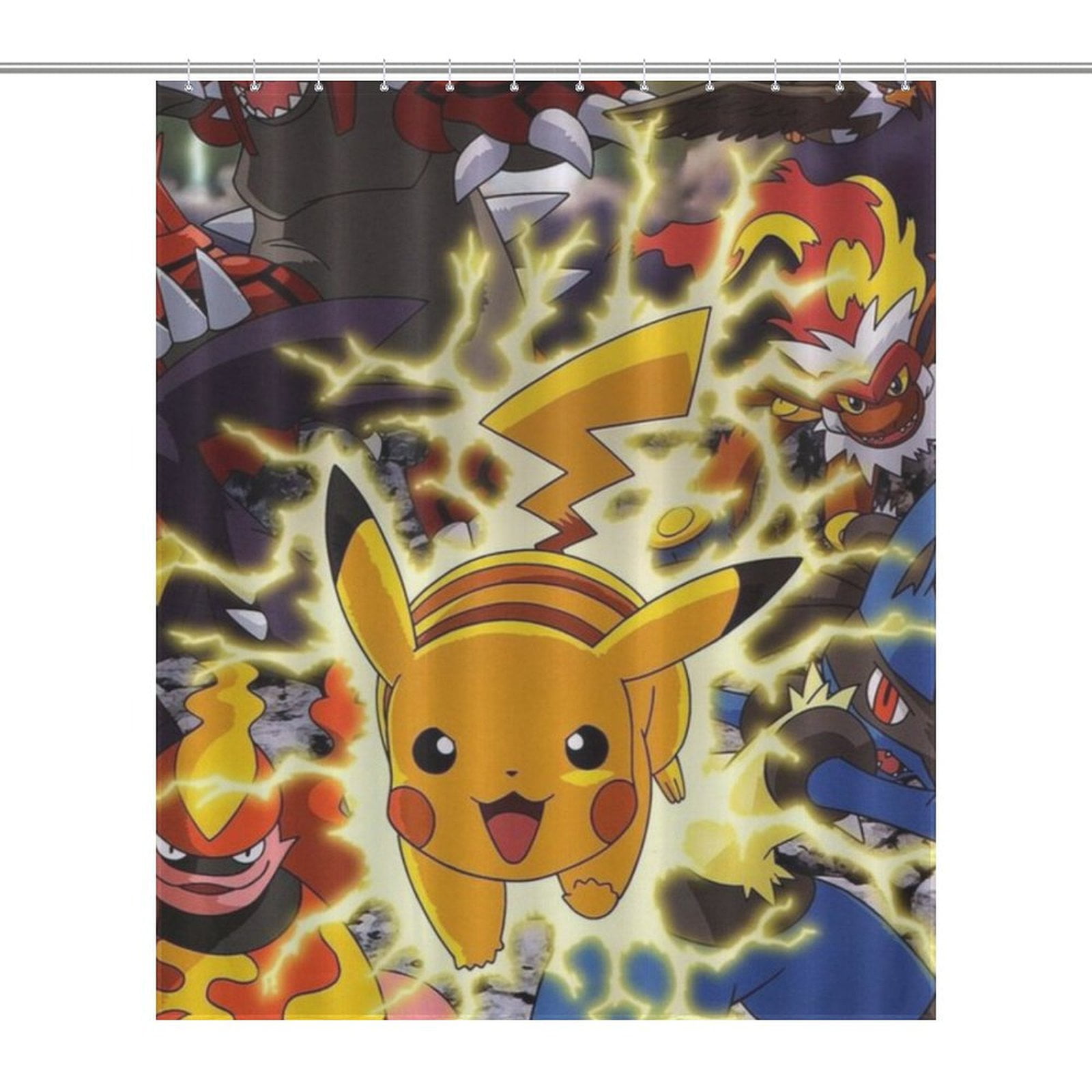 Pokemon Shower Curtain Anime Room Decor Pokemon Merch - Walmart.com