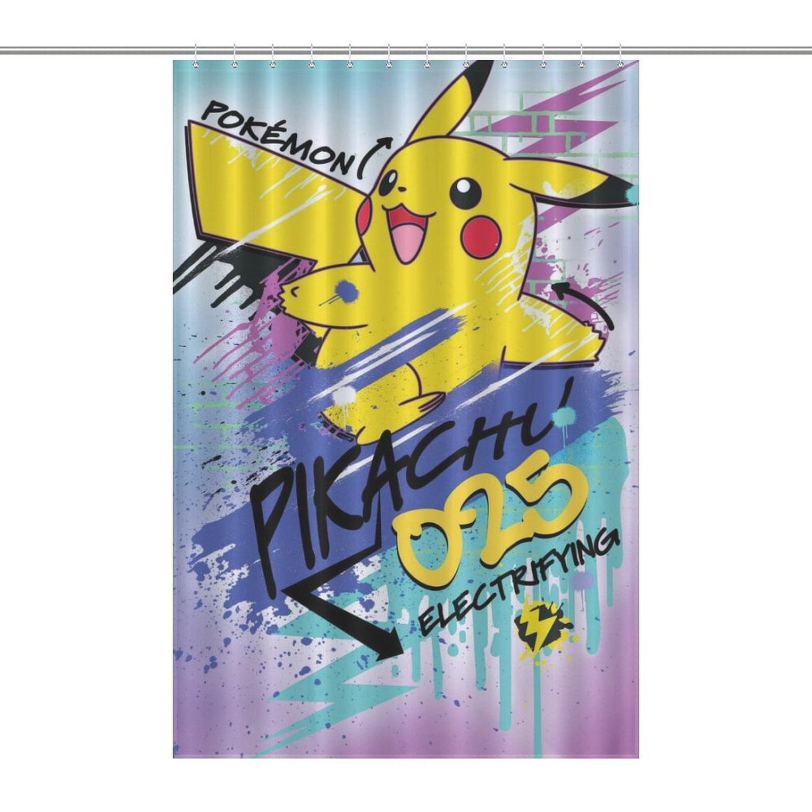 Pokemon Shower Curtain Anime Room Decor Pokemon Merch - Walmart.com