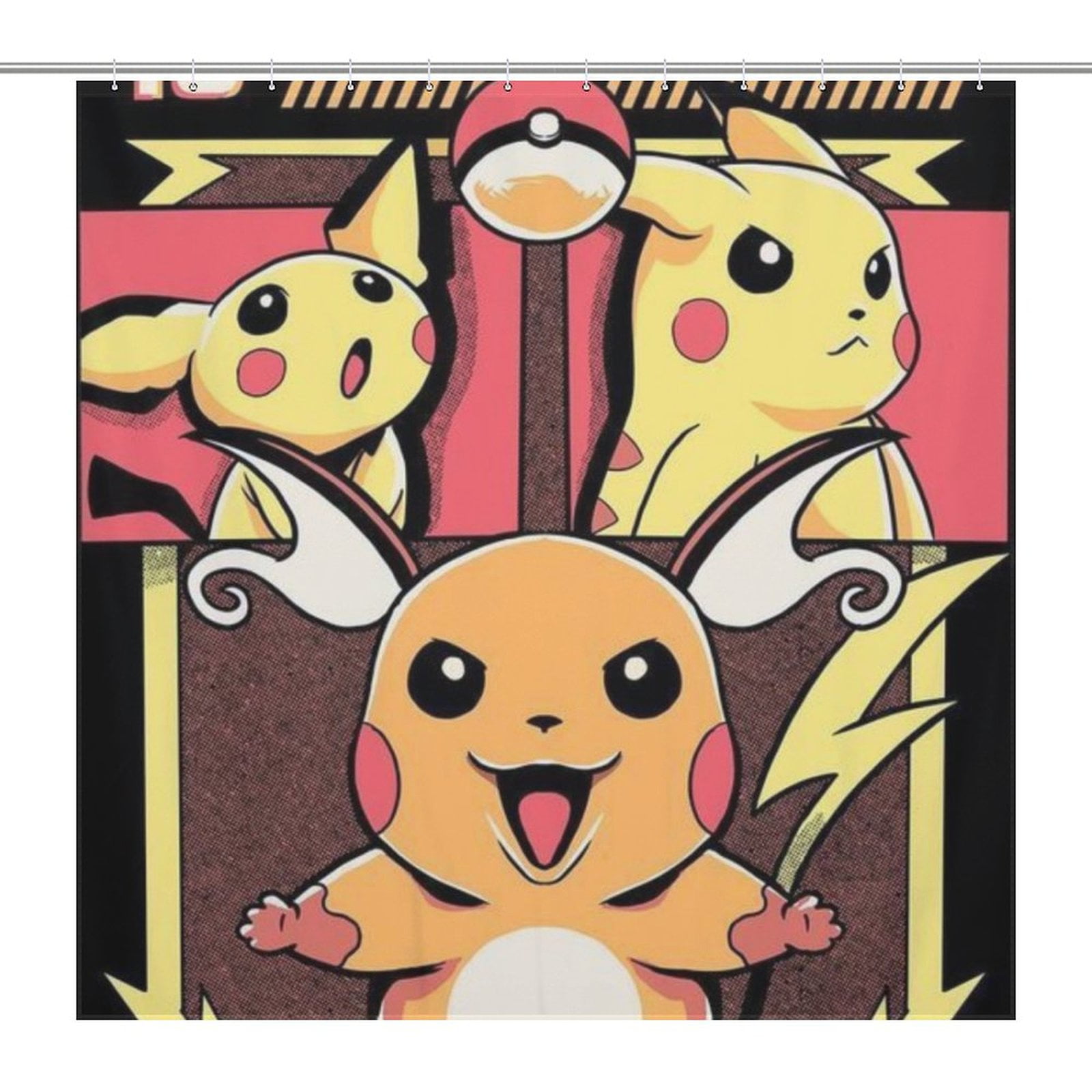 Pokemon Shower Curtain Anime Room Decor Pokemon Merch - Walmart.com