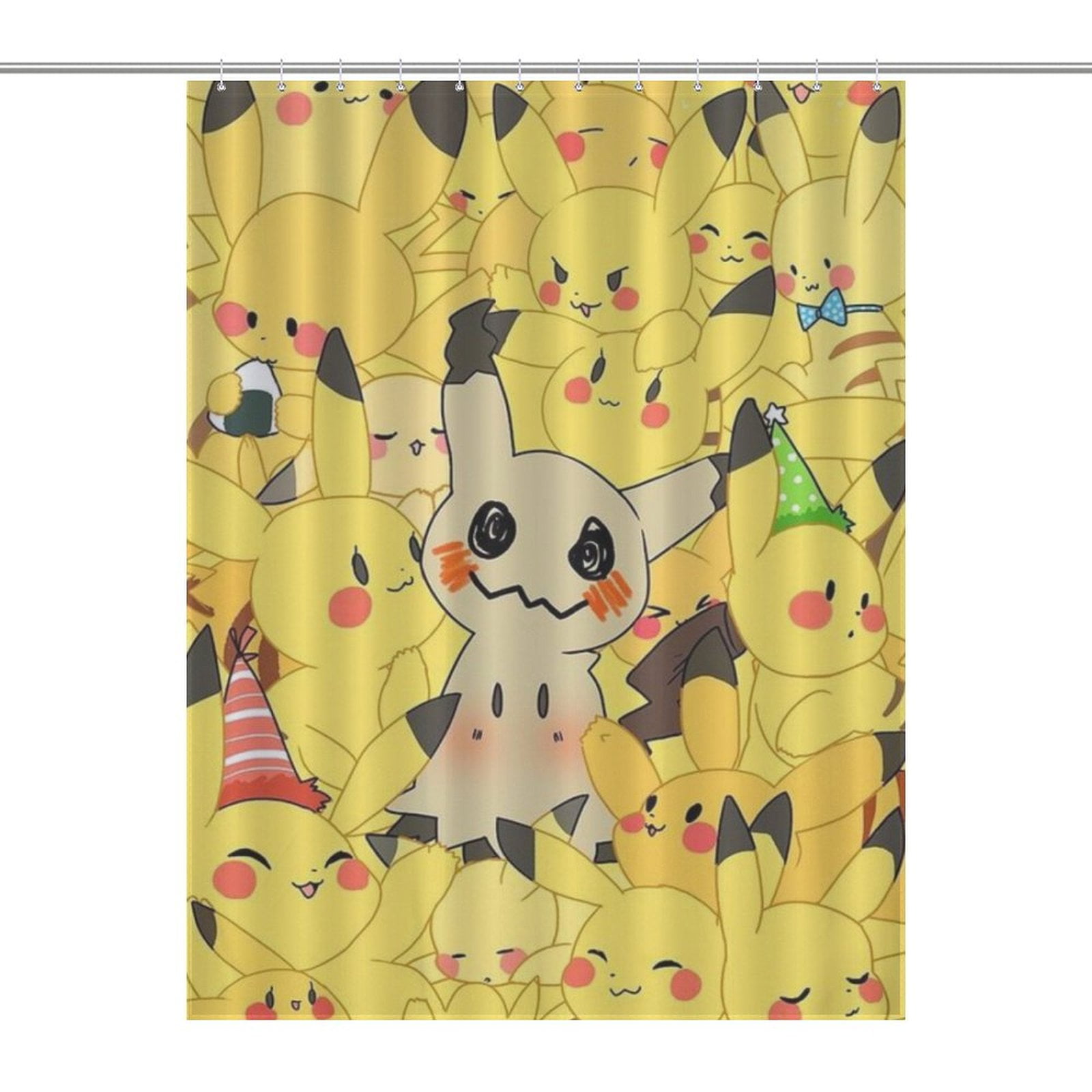 Pokemon Shower Curtain Anime Room Decor Pokemon Merch - Walmart.com