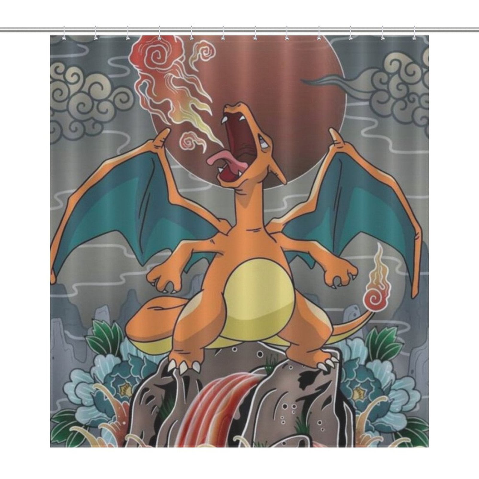 Pokemon Shower Curtain Anime Room Decor Pokemon Merch - Walmart.com