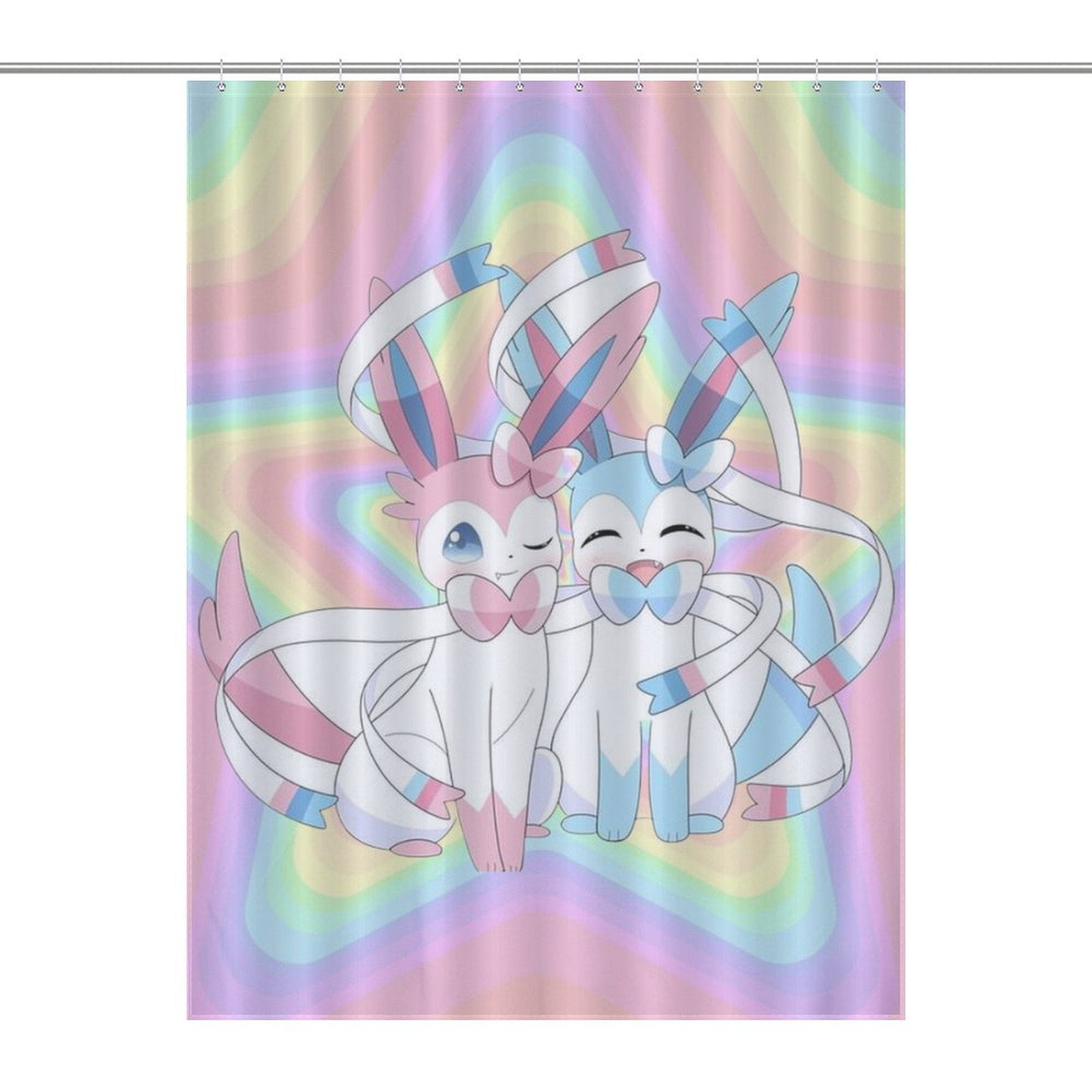 Pokemon Shower Curtain Cartoon Anime for Boys Grils Gift 55x72Inch ...