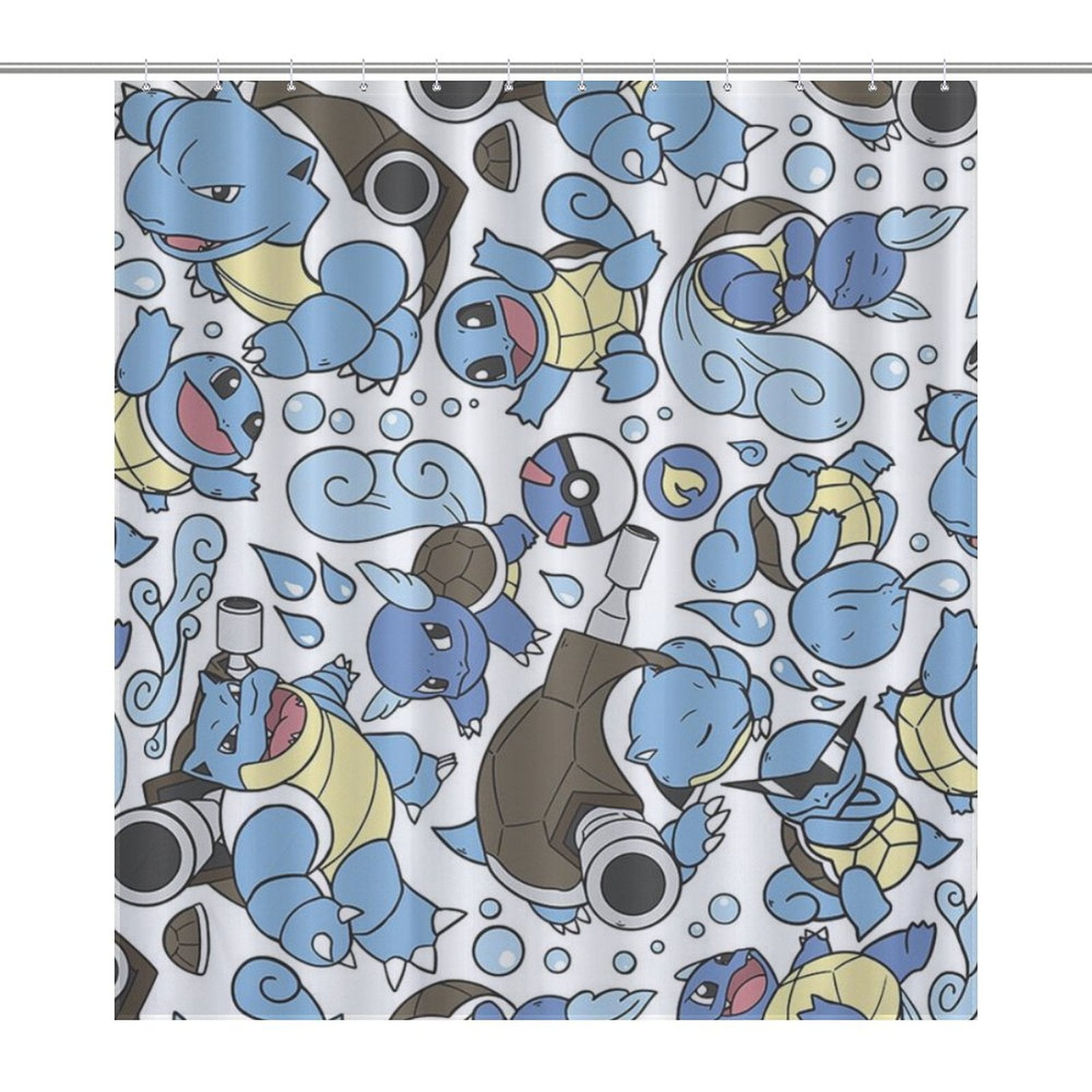 Pokemon Shower Curtain Cartoon Anime for Boys Grils Gift 66x72Inch ...