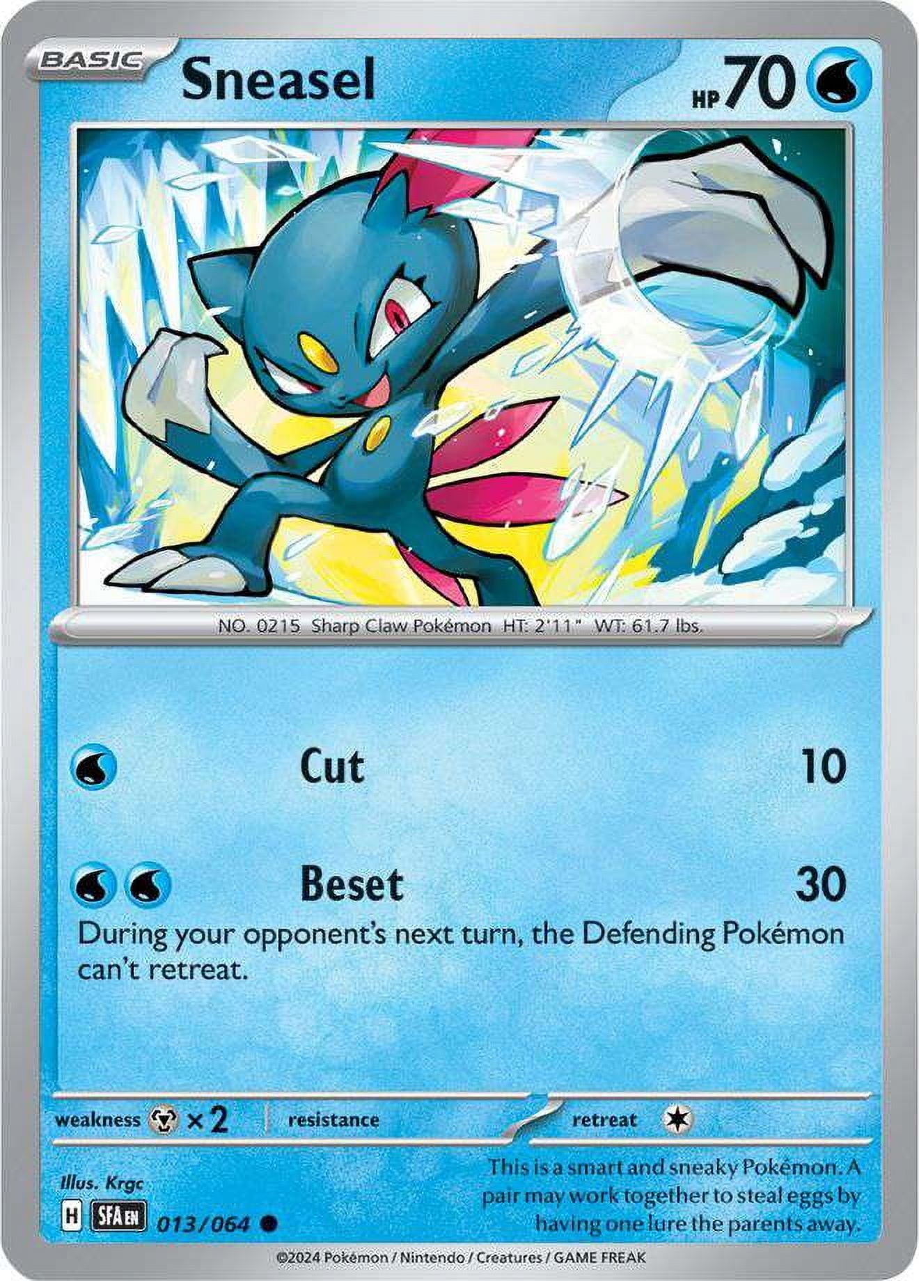 Pokemon Shrouded Fable Common Sneasel #13 - Walmart.com