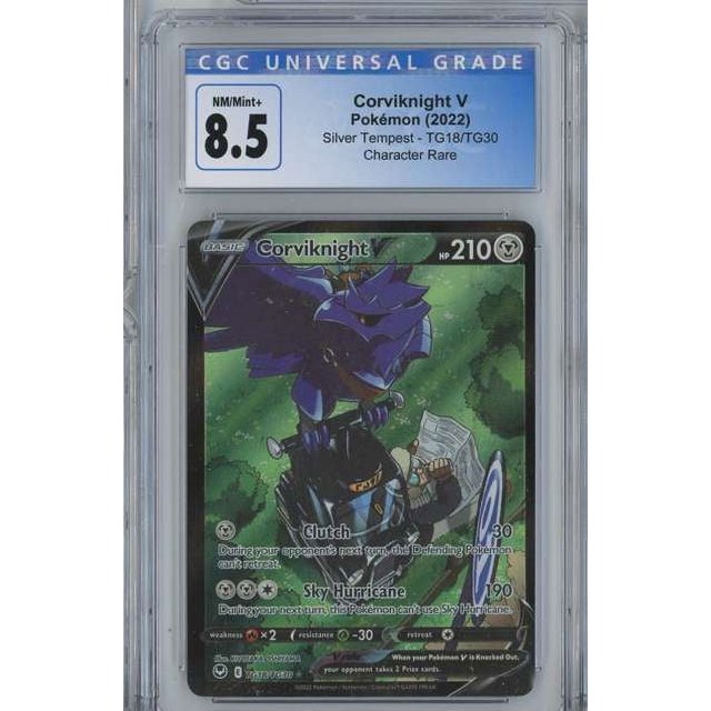 Pokemon Silver Tempest Corviknight V Graded Card (CGC 8.5) - Walmart.com