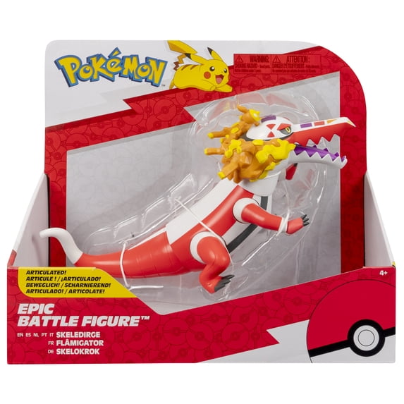 Pokemon Skeledirge Epic Battle Figure - 12-Inch Articulated Epic Battle ...