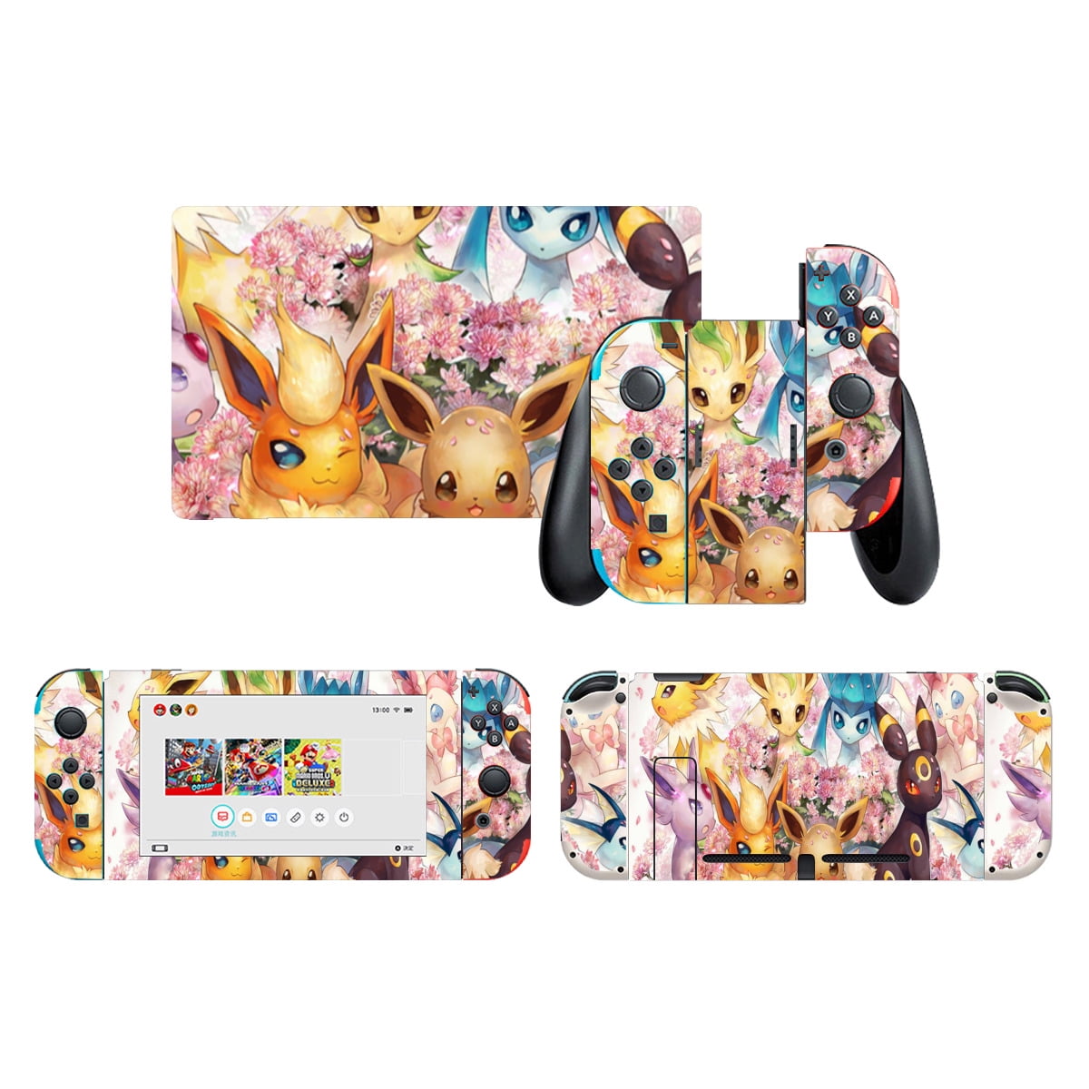 Pokemon Skin Protector Decal for Nintendo Switch, Game Protector Full ...