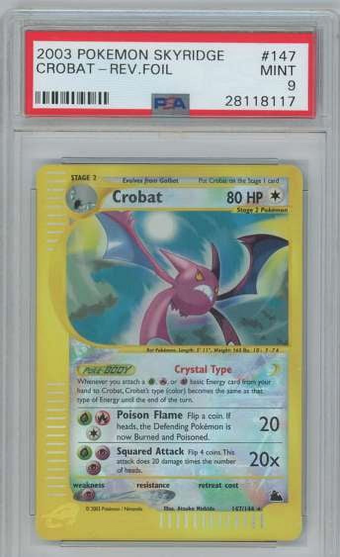 Pokemon Skyridge Crobat Graded Card (Reverse) - Walmart.com