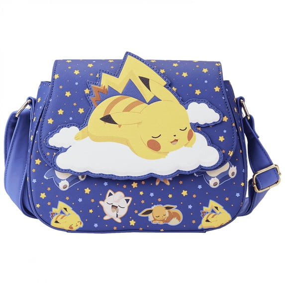 Loungefly Pokemon Sleeping Pikachu & Friends Crossbody Bag - Eevee ...
