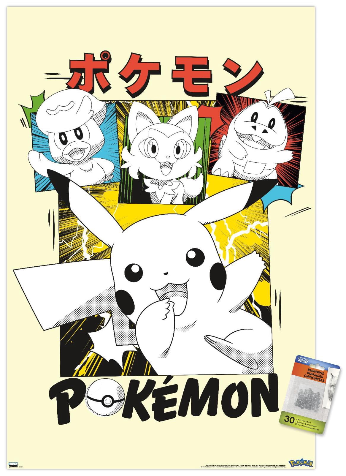 Pokemon - Smiles Anime Wall Poster with Pushpins, 22.375" x 34 ...