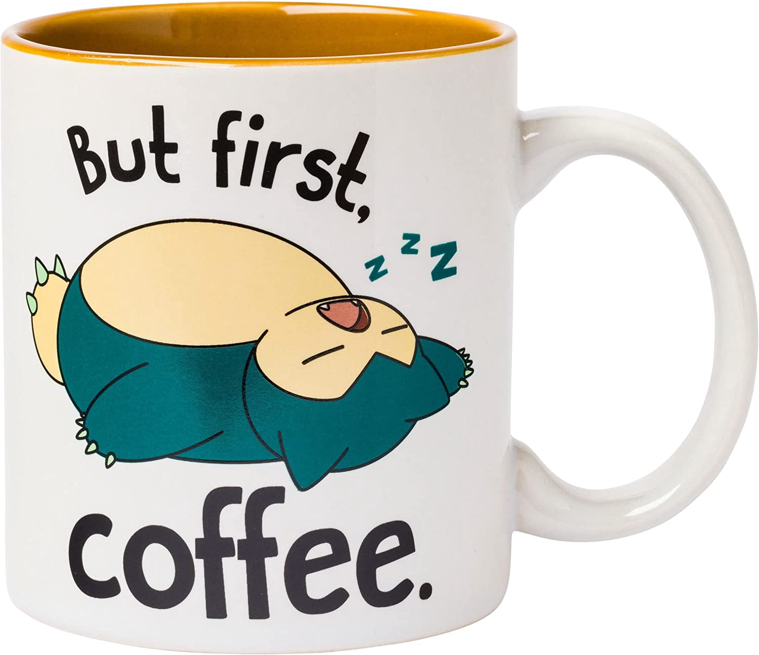 Pokemon Snorlax But First Coffee Ceramic Mug, 20 Ounces - Walmart.com