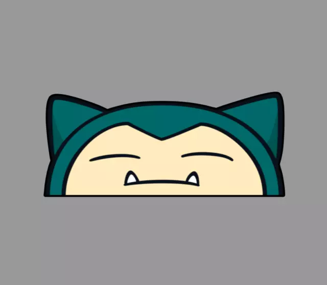 Pokemon Snorlax Sticker Phone Decal Water Bottle Stickers Car Decals ...