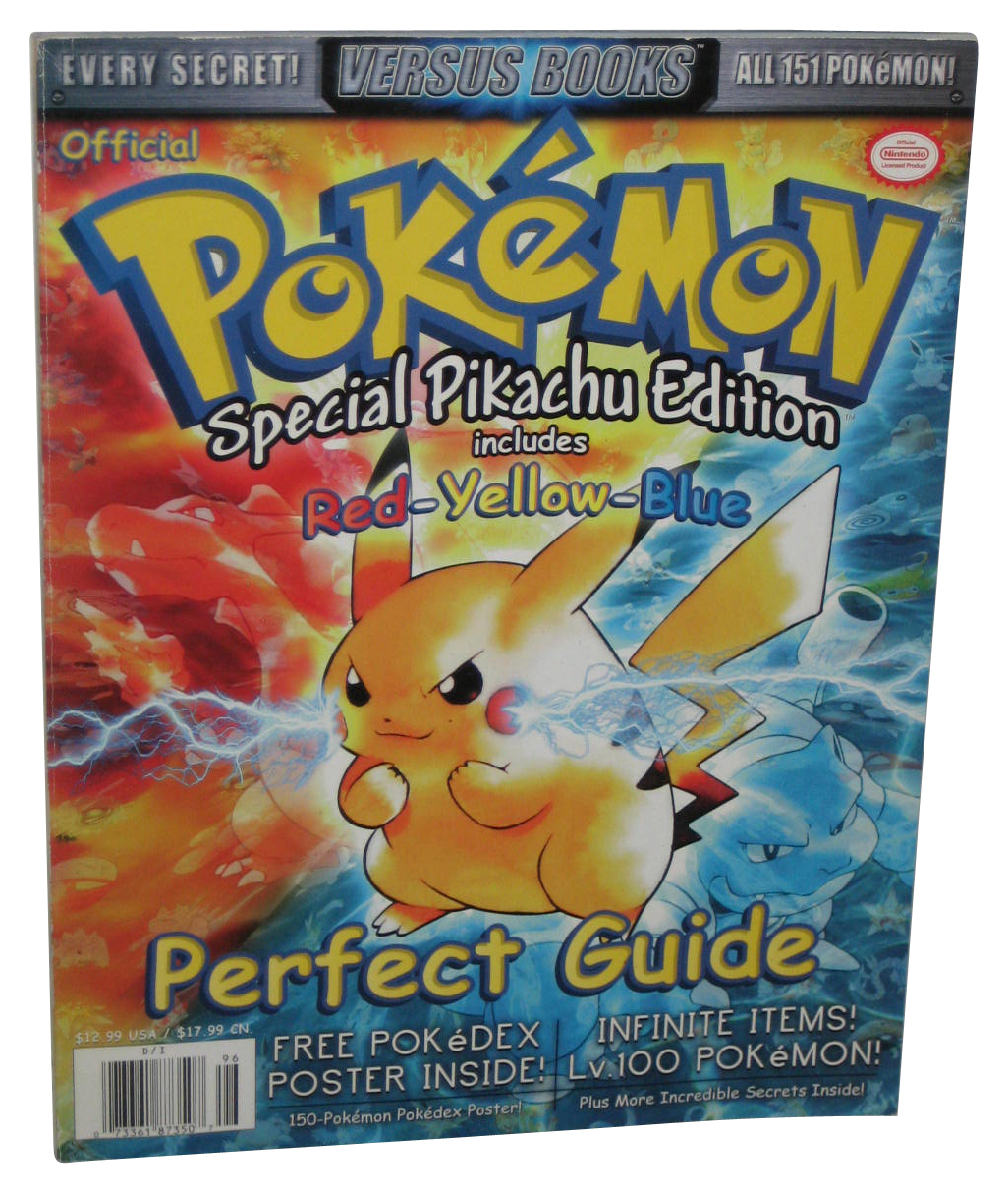 Pokemon Special Pikachu Edution Red Yellow & Blue Versus Strategy Guide ...